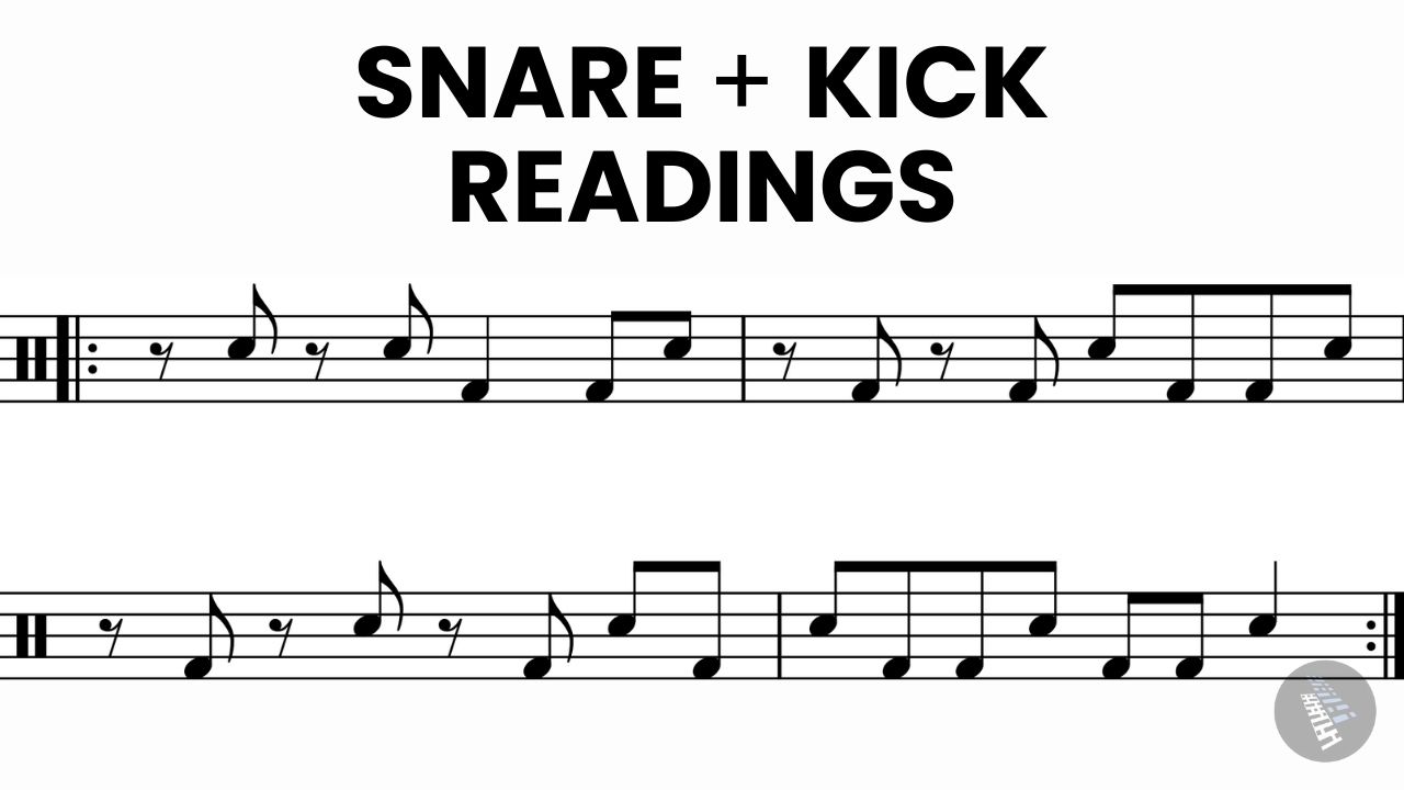 Snare-Kick coordination 1 – Sight Reading | Rhythm Lessons