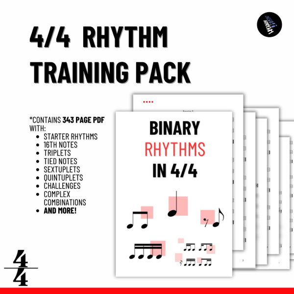 4/4 Rhythm Training MEGA Pack – 343 pages* – Sight Reading | Rhythm Lessons