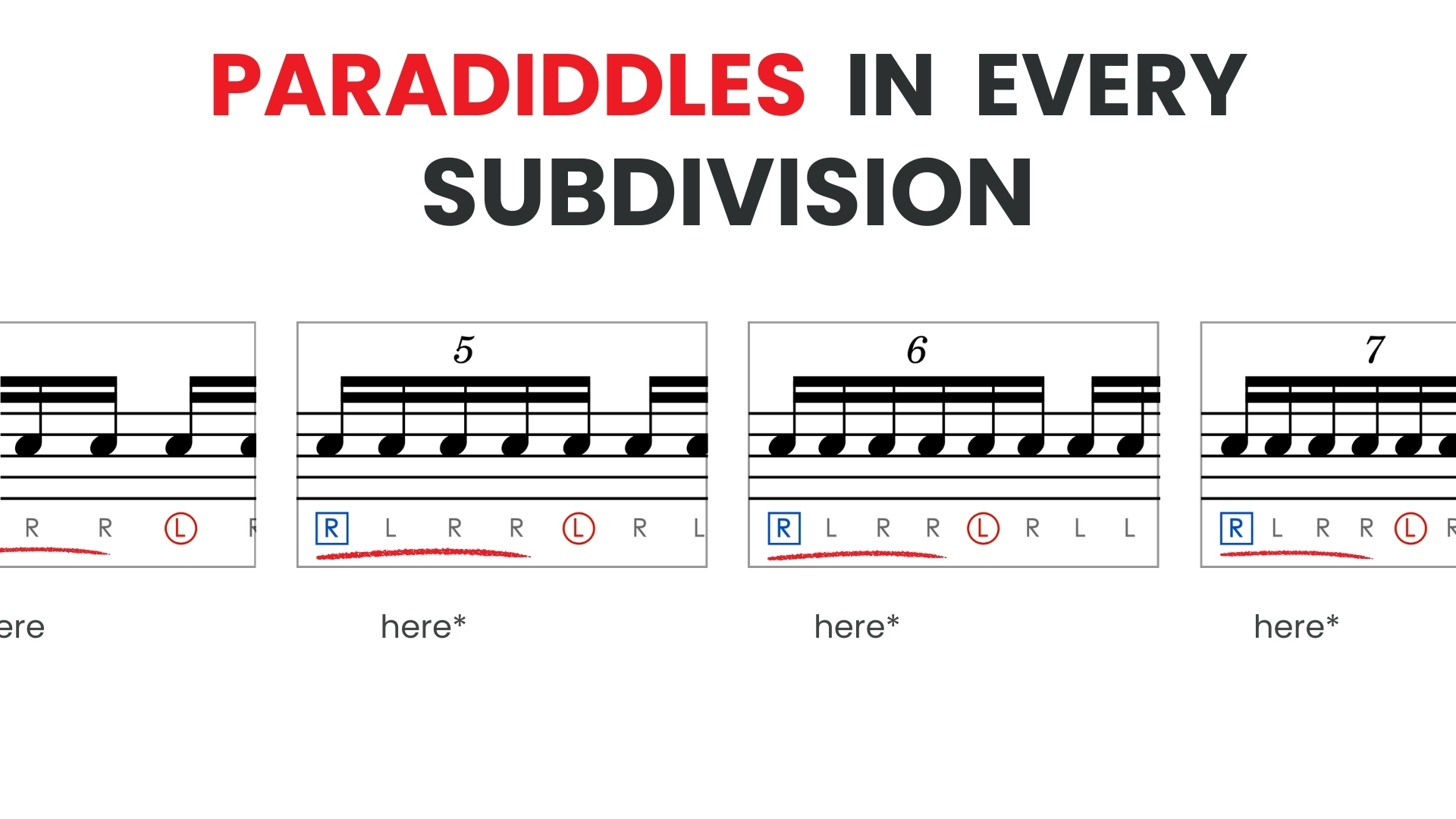 Fitting paradiddles in every subdivision (from 1 to 9) – Sight Reading ...